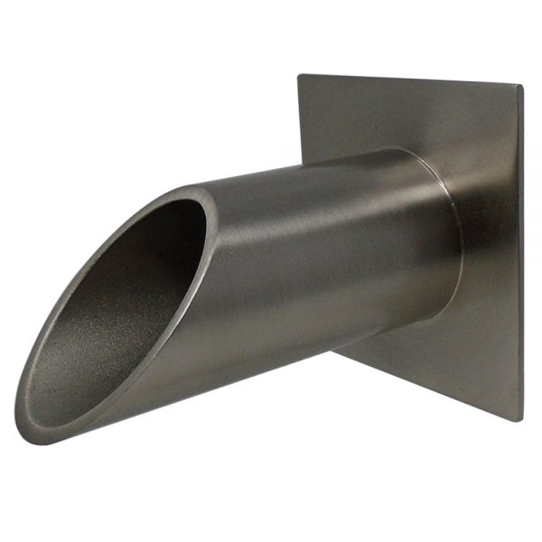 Deco Wall Scupper w/ Square Backplate - 2" – Fine Garden Products
