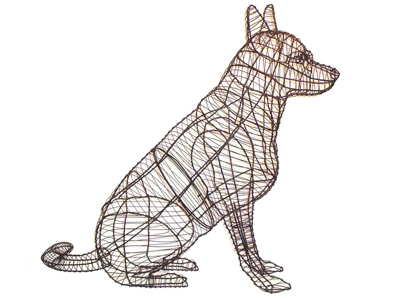36 Inch German Shepherd Garden Topiary Frame – Fine Garden Products